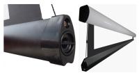 China Custom Tab Tensioned Motorized Screen , 106