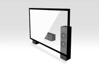 China Custom made Fixed Frame Screen / Curved Projection Screen Wall Mount for sale