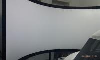 China 3D Curved Projection Screens For Cinema , Custom Silver Cylindrical Screen for sale