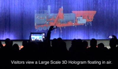 China Stage Hologram , holographic display system for Trade Show / Concert 10 Meter wide for sale
