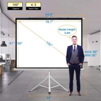 China 1.0 Gain Tripod Projection Screen 70