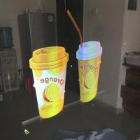 China 100um Clear Rear Projection Film 3D Holographic 30m Length For Window Store for sale