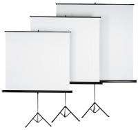 China 178x178cm Tripod Stand Projection Screen Fiberglass Matte White 1.0 Gain for sale