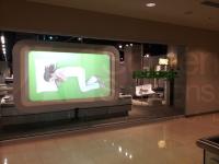 China 30m Length Rear Projection Screen Film High Contrast For Shop Advertising for sale