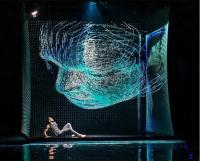 China 360 Degree 3D Holographic Projector Screen Hologram Mesh Screen For Big Show for sale