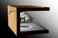 China 3D Holographic Pyramid Projection Display 270 Degree Advertising Player for sale