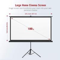 China Indoor / Outdoor Tripod Stand Projector Screen 70