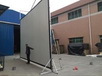 China 300inch Portable Fast Fold Rear Projection Screen Aluminum Frame With Flight Case for sale