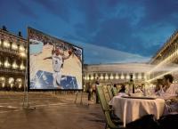 China 400inch Fast Folding Projector Screen Lightweight With Rear Projection Fabric for sale