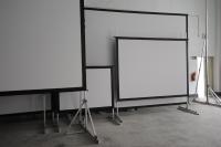 China 300 Inch Fast Fold Projection Screen Outdoor Portable Projector Screen with flight case for sale