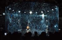 China Invisible Hologram Projector Screen Polyamide Material Fireproof Seamless 30m Length for sale