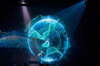 China Invisible Hologram Projector Screen Polyamide Material Fireproof Seamless 30m Length for sale