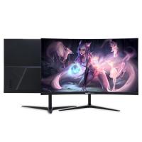 China Gaming Monitor 27 Inch Curved IPS Widescreen Monitor With VGA DVI Input for sale