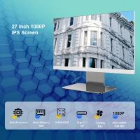 China 27 inch All-in-One Desktop Computer with Core i3 i5 i7 and 1920x1080 Display Resolution for sale