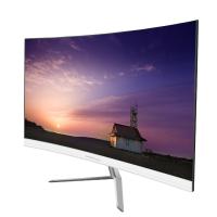 China 23.8 Inch Desktop LCD Curved Screen Computer Monitor With 178° Vertical Viewing Angle for sale