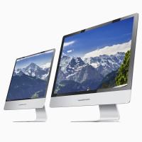 China 23.8 Inch Core I3 AIO All In One PC Computer With 178° Vertical Viewing Angle for sale