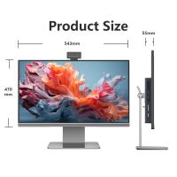China OEM 23.6 inch All in One PC with I3/I5/I7 Processor and DDR4 Memory 4G/8G/16G Optional for sale