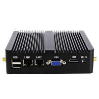 China J4125 Quad Core Desktop Mini PC 8GB RAM 128GB M.2 SSD Dual RJ45 LAN Dual RS 232 COM for sale