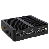 China J4125 Quad Core Desktop Mini PC 8GB RAM 128GB M.2 SSD Dual RJ45 LAN Dual RS 232 COM for sale