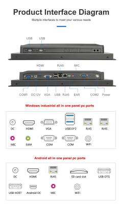 China 10.1 Inch Touch Screen Panel PC with Inter J1900 Processor and Industrial Grade Design for sale