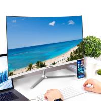 China 23.8 Inch Dedicated Card Curved Screen Desktop All in One PC Gaming with Intel Core I5 for sale