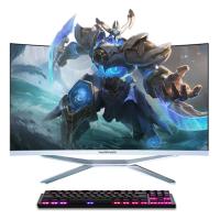 China 32 Inch All-in-one Gaming PC With Curved Screen And No CD ROM Optical Drive Black for sale