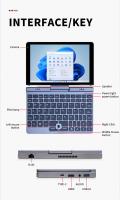 China Intel Processor 2 In 1 Mini Laptop Computer 12g Ddr5 1tb Ssd 8 Inch Touch Screen for sale