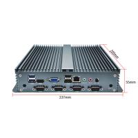 China Fanless Industrial Mini PC Intel Core I5 4GB RAM 6x COM Ports for sale
