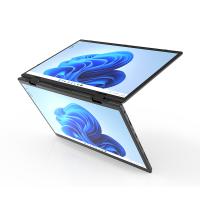 China 2025 14+14 Inch Dual Screen Touch Laptop Intel N95 16GB RAM 512GB SSD for sale