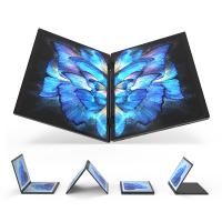 China 2025 14+14 Inch Dual Screen Touch Laptop Intel N95 16GB RAM 512GB SSD for sale
