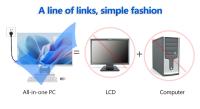 China 24-27 Inch All in One PC Intel Core I7 16GB RAM 512GB SSD Business Computer for sale