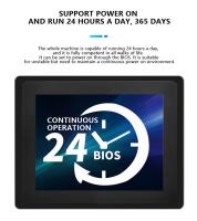 China 12.1 Inch Industrial Fanless Panel PC with 10-Point Capacitive Touch for sale