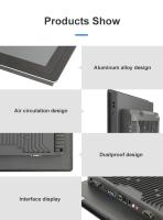 China 21.5 Inch Industrial Fanless Panel PC with FHD Touch Screen for sale