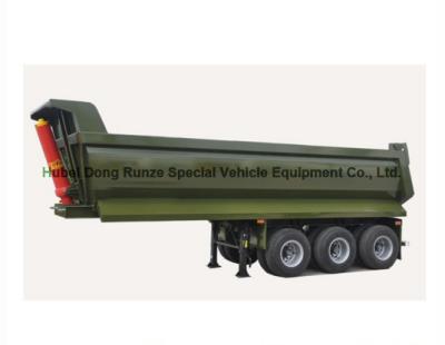 China 3 Axle U Shape Dump Semi Trailer Tipper Semi Trailer 30 ton U Type Hydraulic   24 CBM for sale