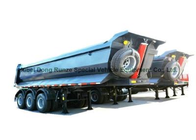 China Heavy Duty Dumper Semi Trailer Truck for 3 Axles U shape Hydraulic dump Tipper Trailer 45 - 50 Ton for sale