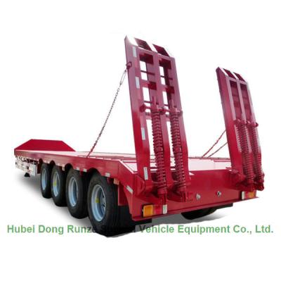 China Gooseneck Transportion Heavy Duty Heavy Machine Lowbed Semi Trailer 40 ton ,60ton,80Ton for sale