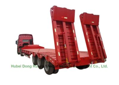 China 3 Axle Gooseneck Hydraulics Trailers Lowbed Semi Trailer ,60ton,80Ton for sale
