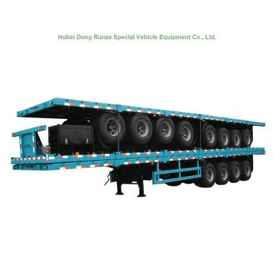 China 4 Tri Axle Container Chassis Semi Trailer for Container 60 Ton for sale