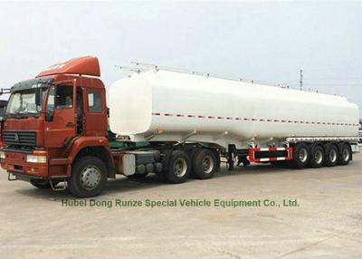 China Carbon Steel Fuel Tank Semi Trailer 4 Axle for oil, diesel, gasoline, kerosene 55000 Liters for sale