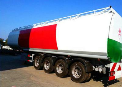 China 4 Axle 60K Liter Diesel Tank Semi Trailer With First Axle Lifting Aire Bag Spring for sale