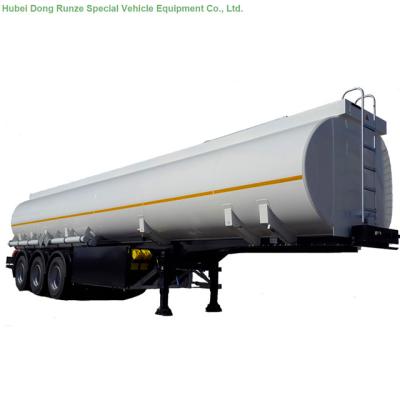 China 50 -55Cbm Stainless Steel Tanker Semi Trailer , 3 Axle Gasoline / Diesel Fuel Tank Trailer for sale