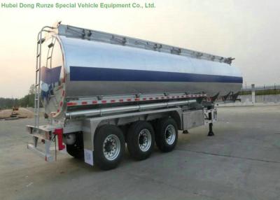 China 3 Axle Stainless Steel Tanker Semi Trailer For Drink Water , Beer, Milk , Food Transport for sale