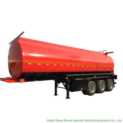 China Tri Axle Stainless Steel Tank Semi Trailer For Palm Oil / Crude Fuel / Petrol Oil Delivery for sale