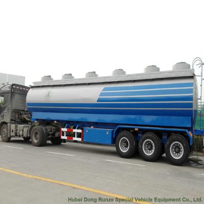 China Tri axles 50000 liters 7 - 8 compartments palm oil tank trailer, crude oil tank trailer 50KL - 55K Liter for sale