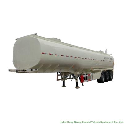 China Aluminum Tri Axle Tank Semi Trailer For Diesel Oil , Gasoline , Kerosene Transport 47-50Ton for sale