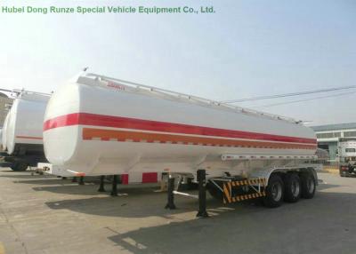 China 49m3 Stainless Steel Fuel Tanker Semi Trailer  3 Axles For Diesel ,Oil , Gasoline, Kerosene  Transport for sale