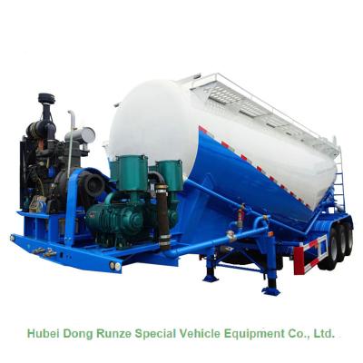 China High Tensile Steel Tank Semi Trailer For Cement Carrier 60cbm 3 Axle V Shaped for sale
