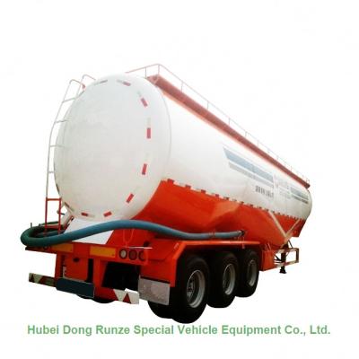 China Tri Axle Steel Tank Semi Trailer For Dry Bulk Cement Delivery 80Ton 65000L for sale