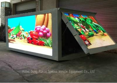 China Outdoor LED Billboard Truck , LED Video Display Truck With Left / Right / 3 Sided for sale