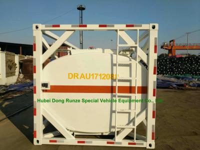 China Chemical 20ft Tank Container For High Corrosive Hydrochloric Acid , Sodium Hypochlorite for sale